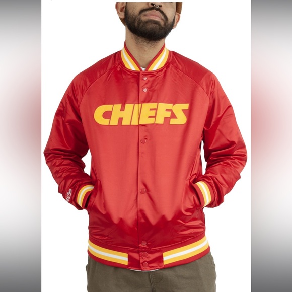 Mitchell & Ness | Jackets & Coats | Chiefs Throwback Varsity Jacket ...